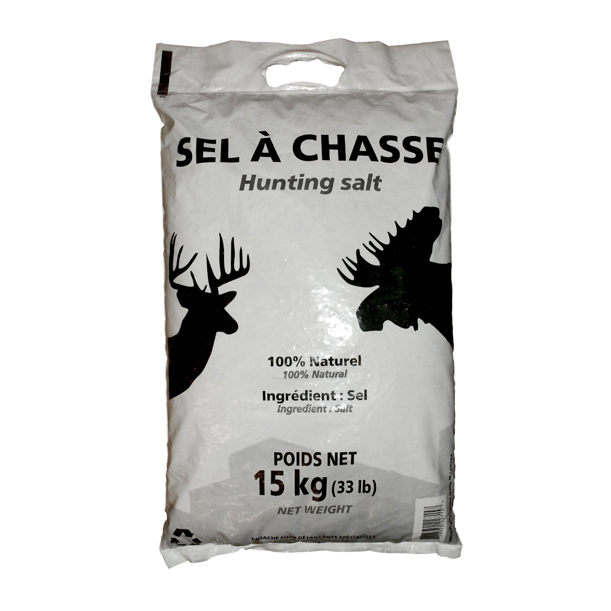Sac de sel de chasse 15 kg - Sel Warwick | Latulippe