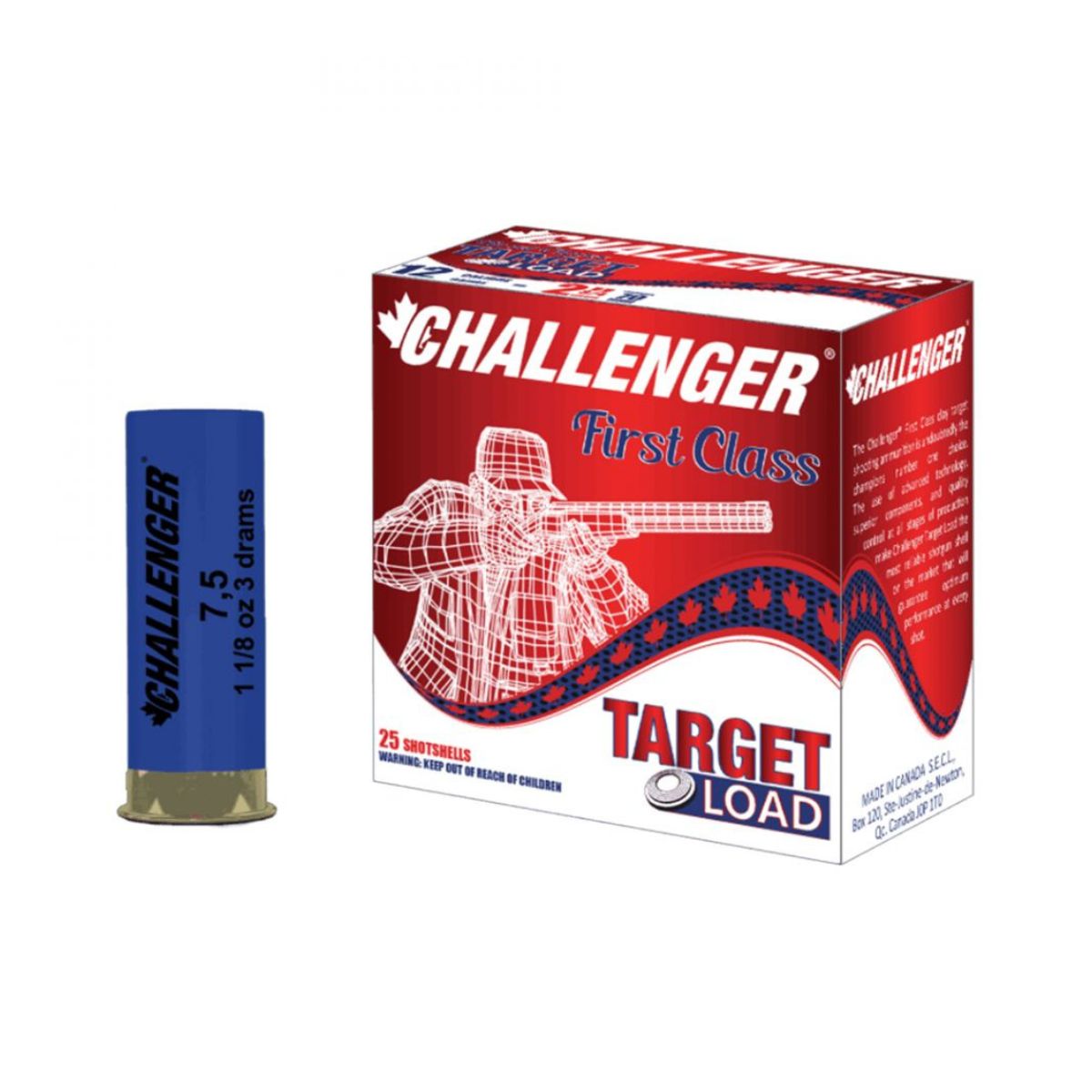 Target Handicap 3 Drams 12 GA 2 ¾" #7 ½ - Challenger | Latulippe