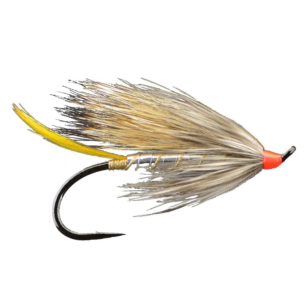 Silver Rat Single Hook Salmon Fly - Shadow Flies | Latulippe