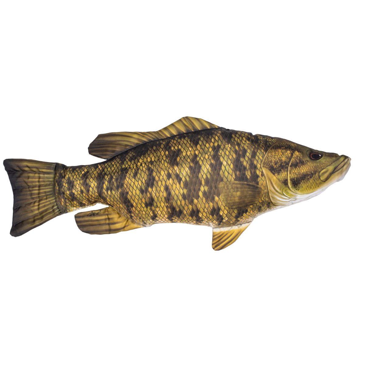 Coussin achigan à petite bouche 24po - Gaby Fish Pillows | Latulippe