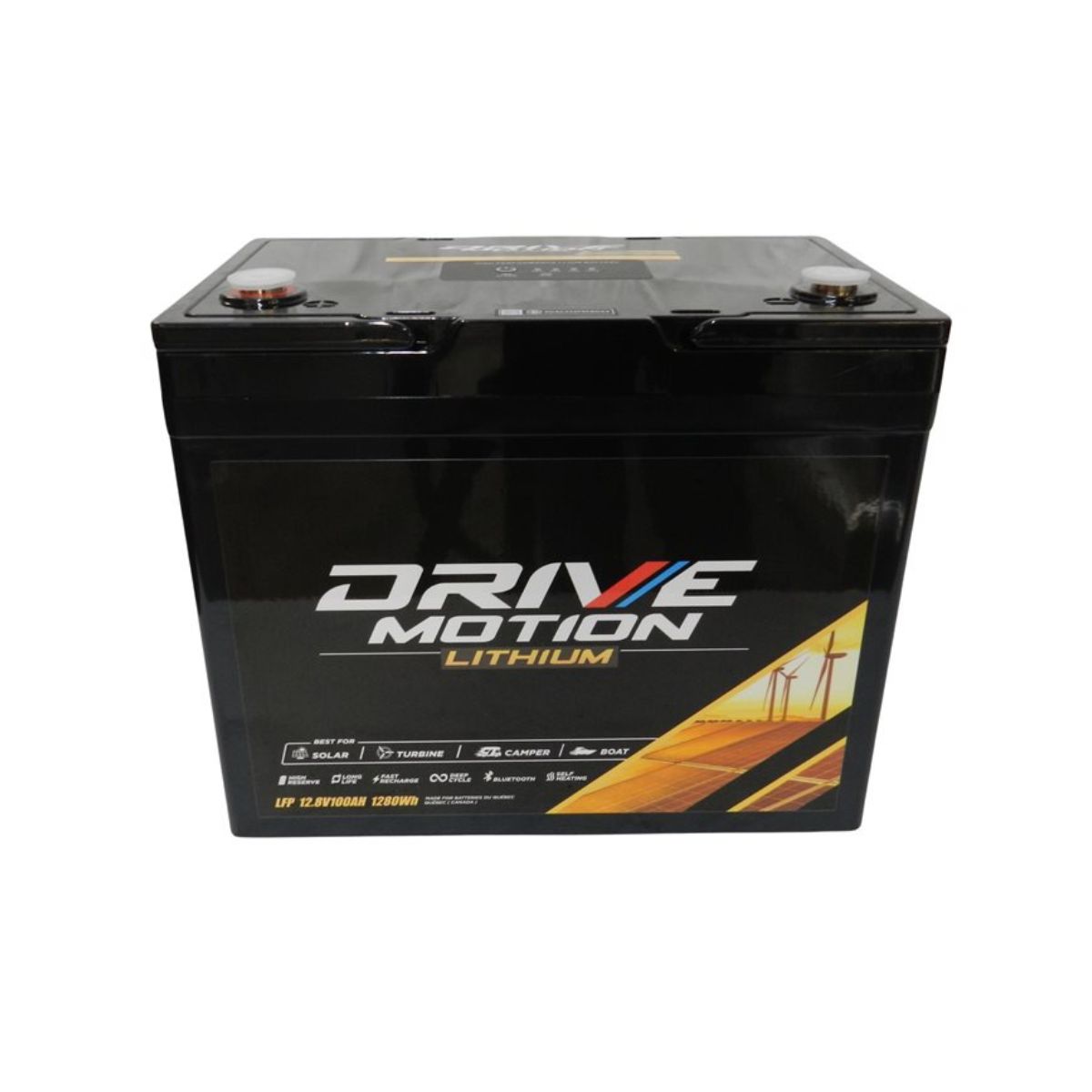 Lithium Battery 12V 100AH - Drive Motion | Latulippe